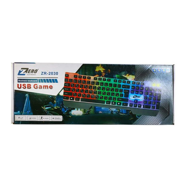 El-Iraqi Company | Zero Keyboard Electronics RGB Pro Gamer Black - ZR-2030
