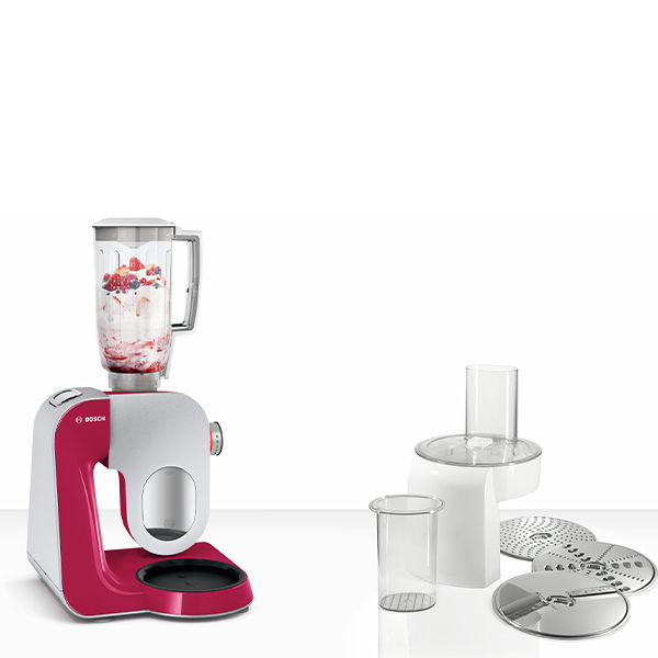El-Iraqi Company | Bosch MUM5 Kitchen Machine, 1000 Watt, Red/Silver ...