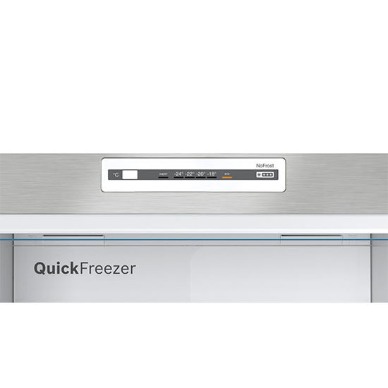 شركة العراقى | ثلاجة بوش لوتس نوفروست 328 لتر لون انوكس – KDN43NL2E8