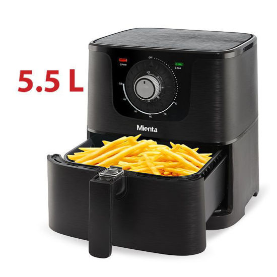 El-Iraqi Company | Mienta Air Fryer Mega 5.5 L 1700 Watt Black - AF47534A