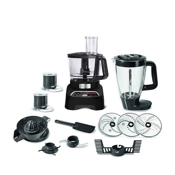 El-Iraqi Company | Moulinex Double Force Digital Food Processor, 36 Functions, 1000 Watt, Black ...
