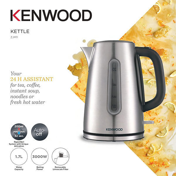 El-Iraqi Company | Kenwood Stainless Steel Kettle 1.7L Cordless ...