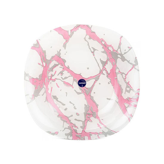 El-Iraqi Company | Luminarc Arcopyrex 46 Pieces MARBLE PINK SILVER