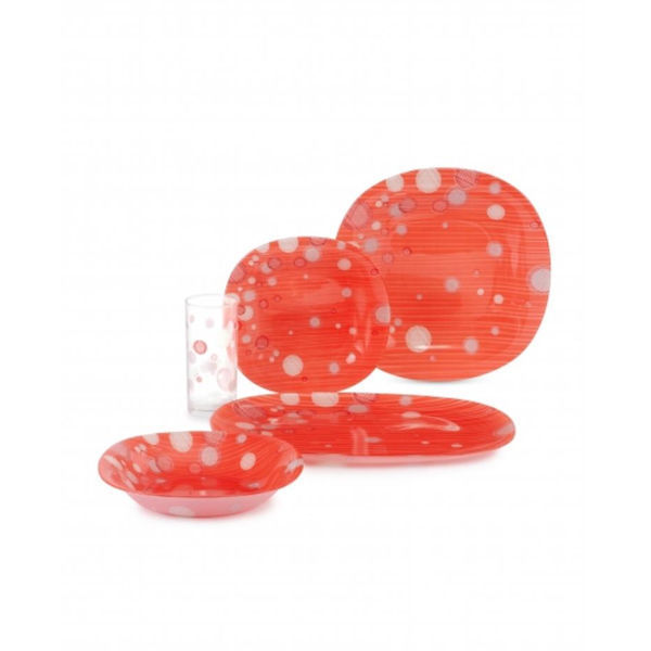 El-Iraqi Company | Luminarc Arcopyrex 46 Pieces BUBBLING RED