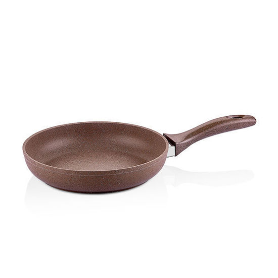 El-Iraqi Company | Saflon Granite frying pan Size 24 Brown circular