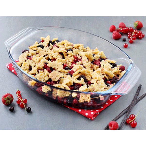 El-Iraqi Company | Pyrex Oval oven tray set 3 Pieces with hand