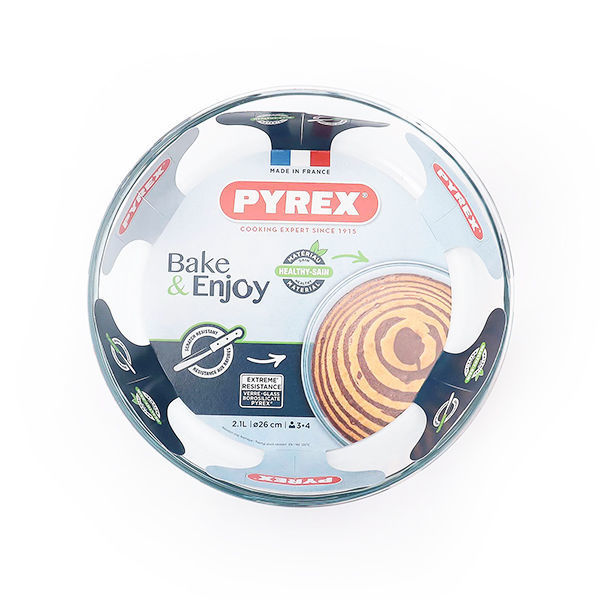 El-Iraqi Company | Pyrex Classic Round Cake Pan Size 26 cm Clear