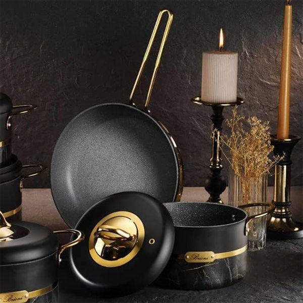 El-Iraqi Company | Brioni Stony Turkish Granite Cookware Set 9 Pieces - 58