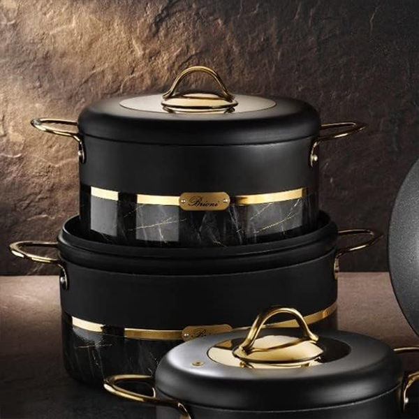 El-Iraqi Company | Brioni Stony Turkish Granite Cookware Set 9 Pieces - 58