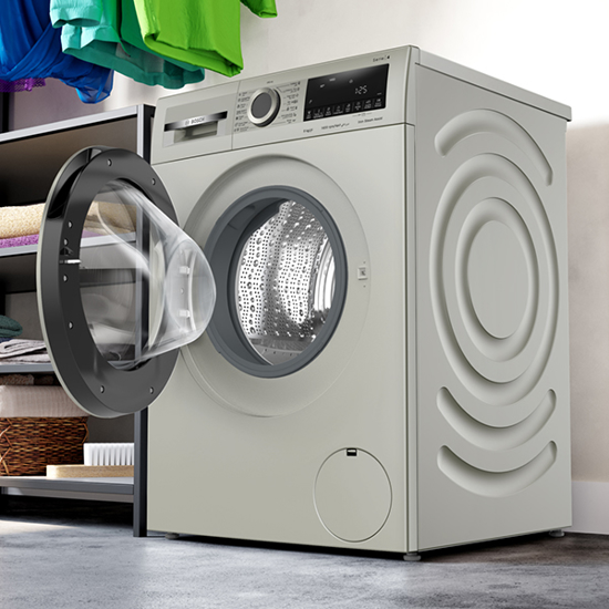 El-Iraqi Company | Bosch Washing machine 9 KG 1400 rpm, Silver inox ...