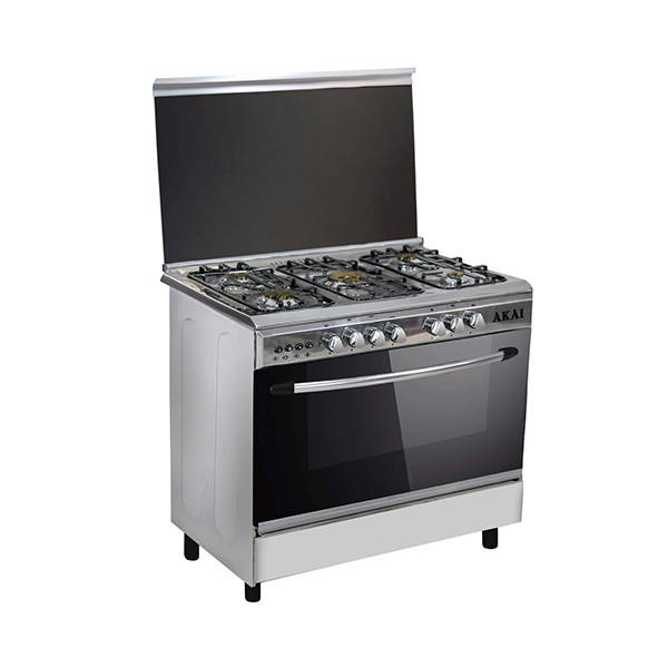 El-Iraqi Company | Akai Cooker 5 Burner 60*80 cm Stainless Steel - 107