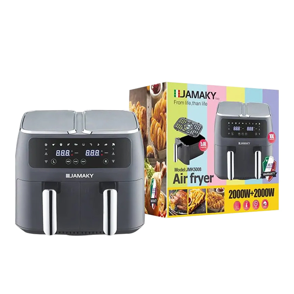 El-Iraqi Company | JAMAKY Air Fryer 2000 Watt 10 Liter Black JMK5008