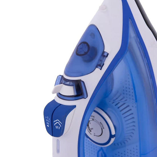 El-Iraqi Company | ULTRA Steam Iron 300 ml 2200 Watt White and Blue ...