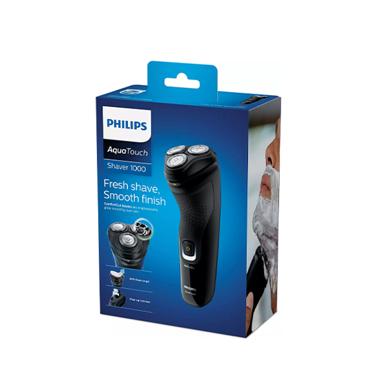 El-Iraqi Company | Philips AquaTouch Wet & Dry Beard Shaver Black S1223/41