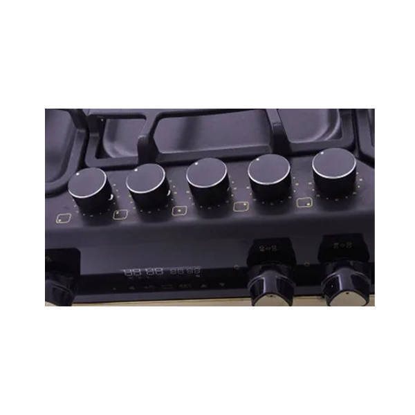 El-Iraqi Company | Premium Gas Cooker 5 Burners 90 cm Gold and Black ...