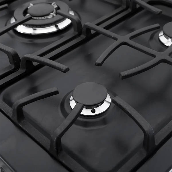 El-Iraqi Company | Oro Ghosto Gas Cooker from Unionaire 5 Burners Black ...