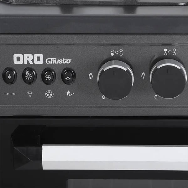 El-Iraqi Company | Oro Ghosto Gas Cooker from Unionaire 5 Burners Black ...